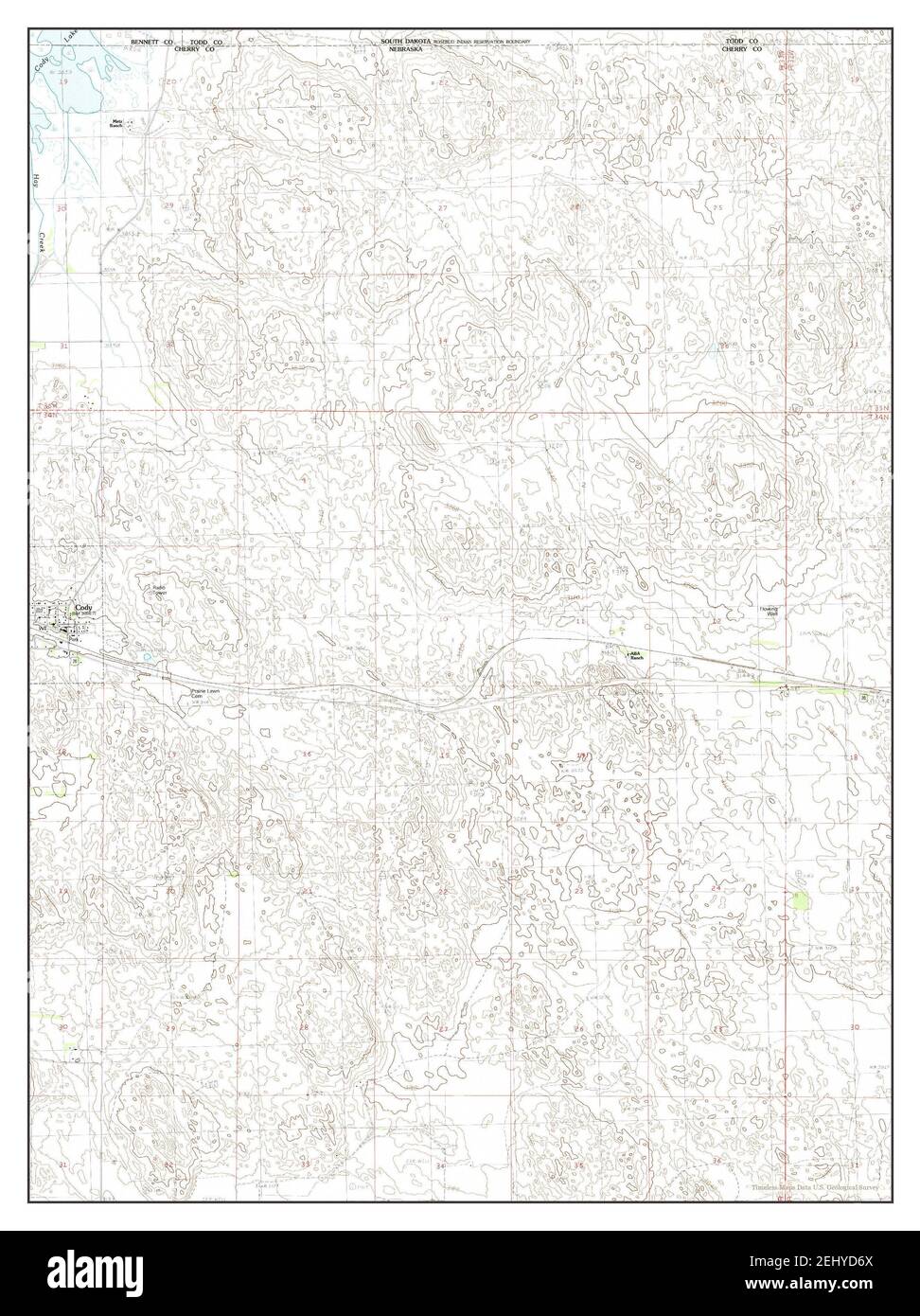 Cody nebraska map hi-res stock photography and images - Alamy