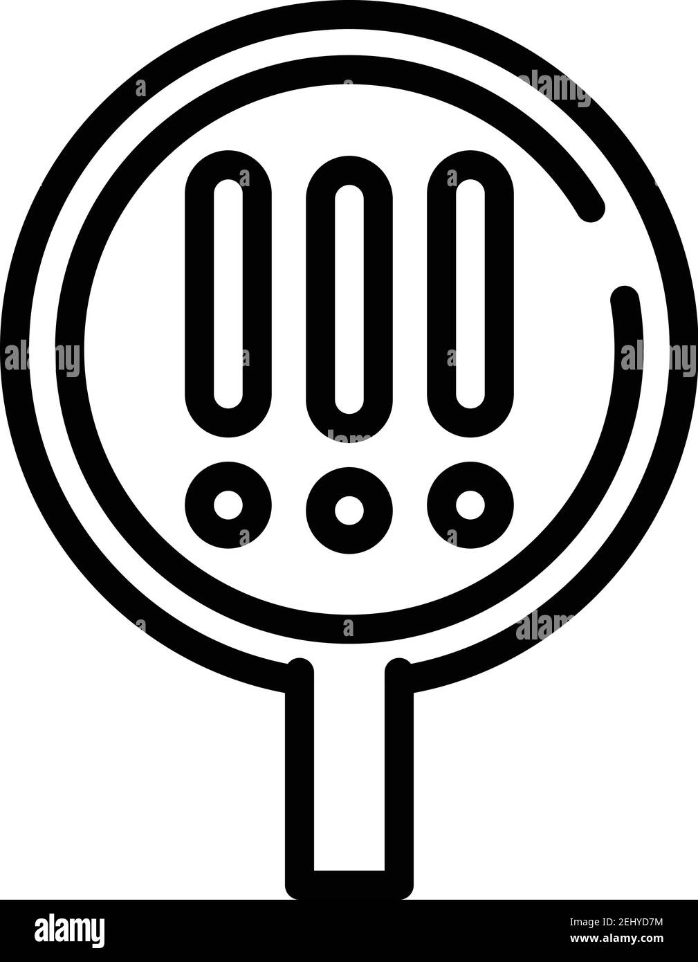 Attention magnifier icon. Outline attention magnifier vector icon for ...