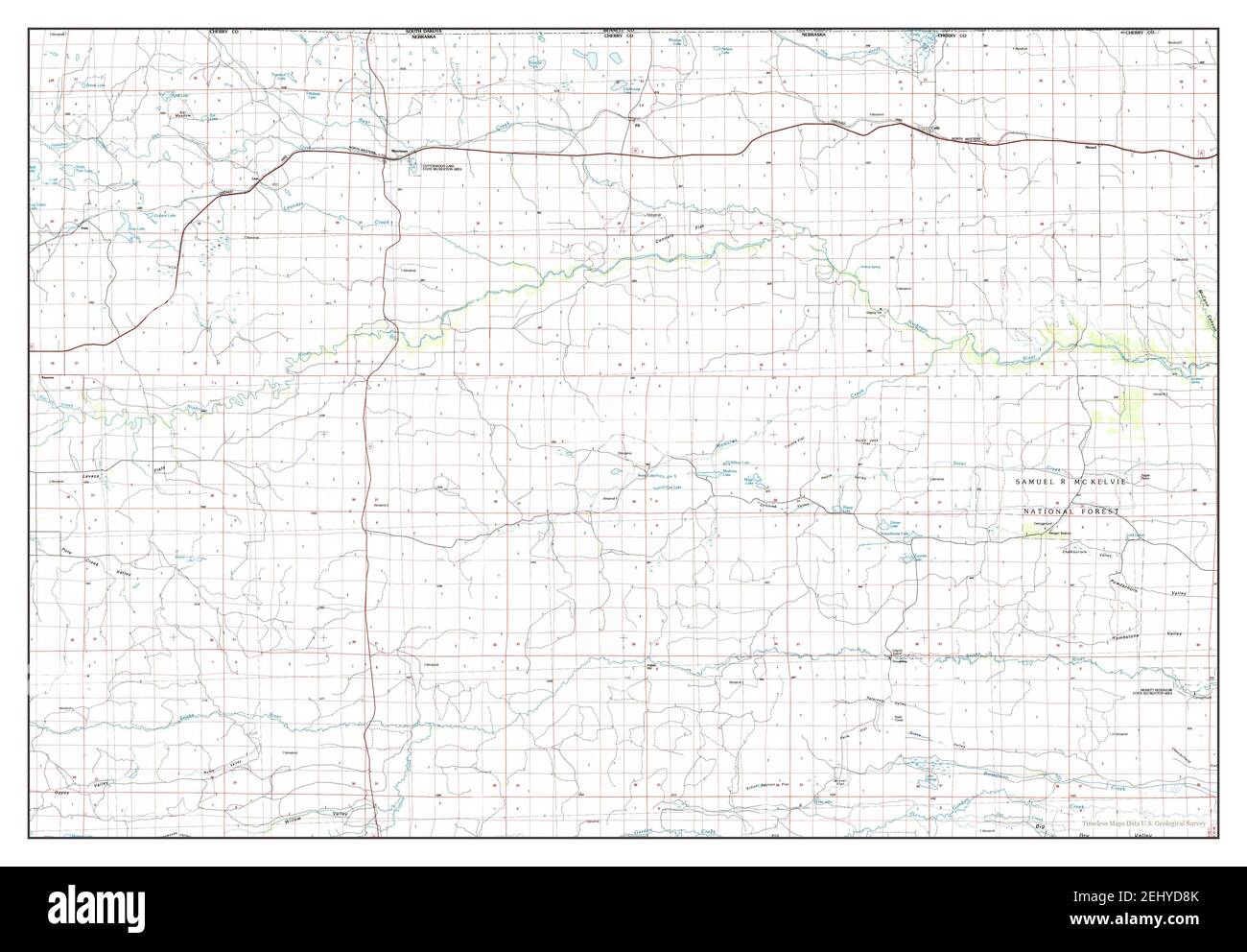 Map of cody nebraska hi-res stock photography and images - Alamy