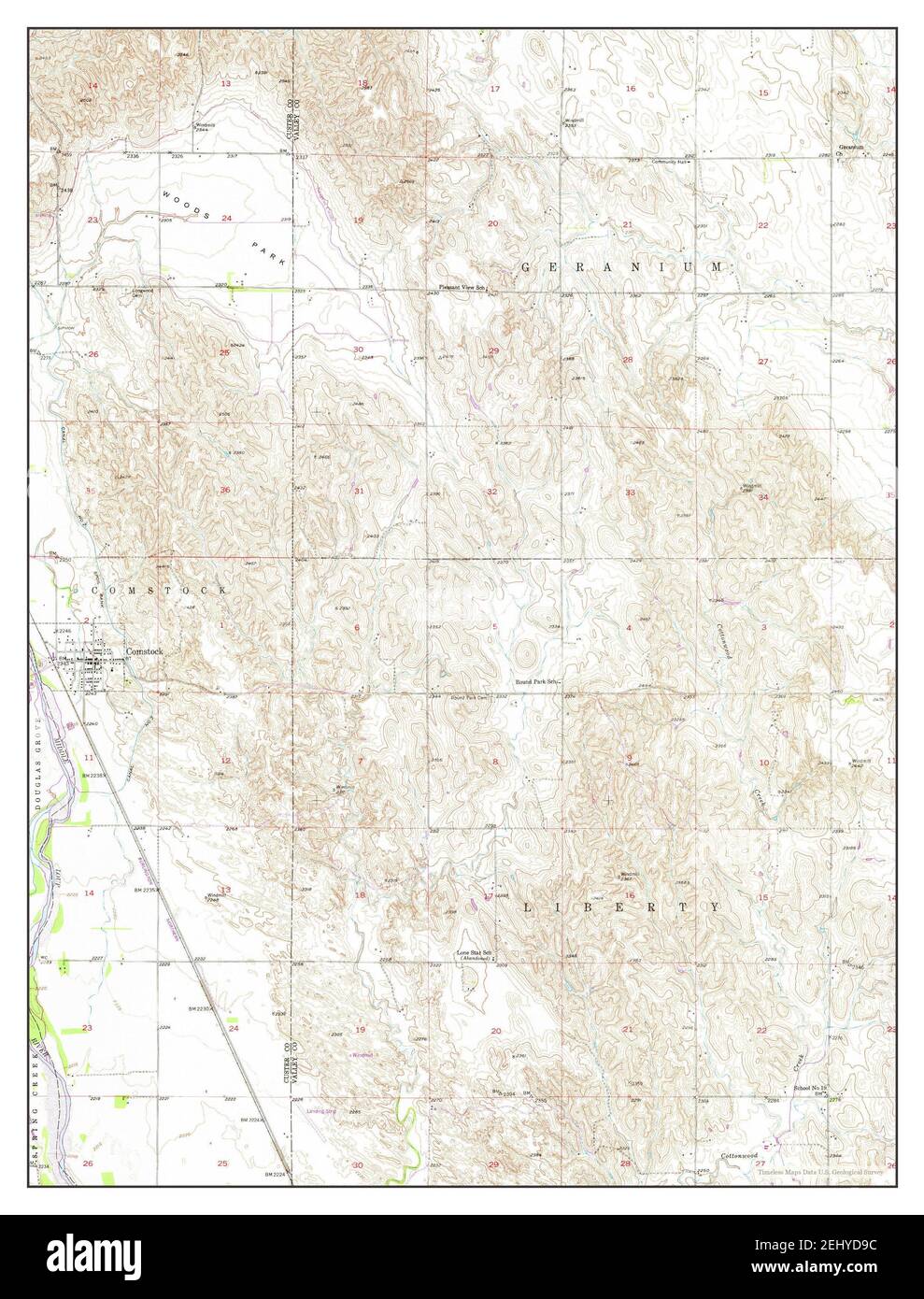 Map of comstock hi-res stock photography and images - Alamy