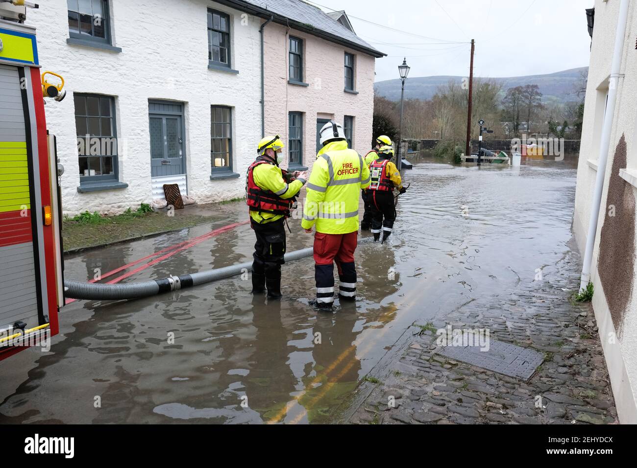 Firefighter flood floods climate change hi-res stock photography and ...