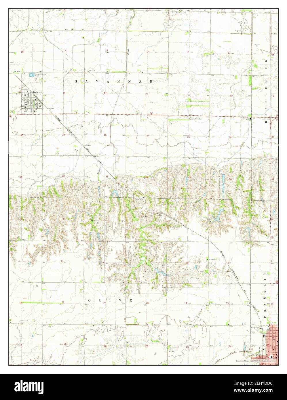 Map of david city nebraska Cut Out Stock Images & Pictures - Alamy