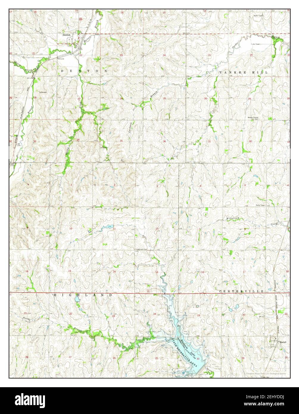 Denton, Nebraska, map 1964, 1:24000, United States of America by ...