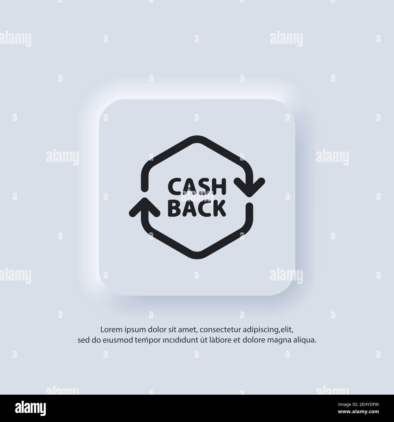 Cashback icon. Return money. Financial services, money refund, return ...