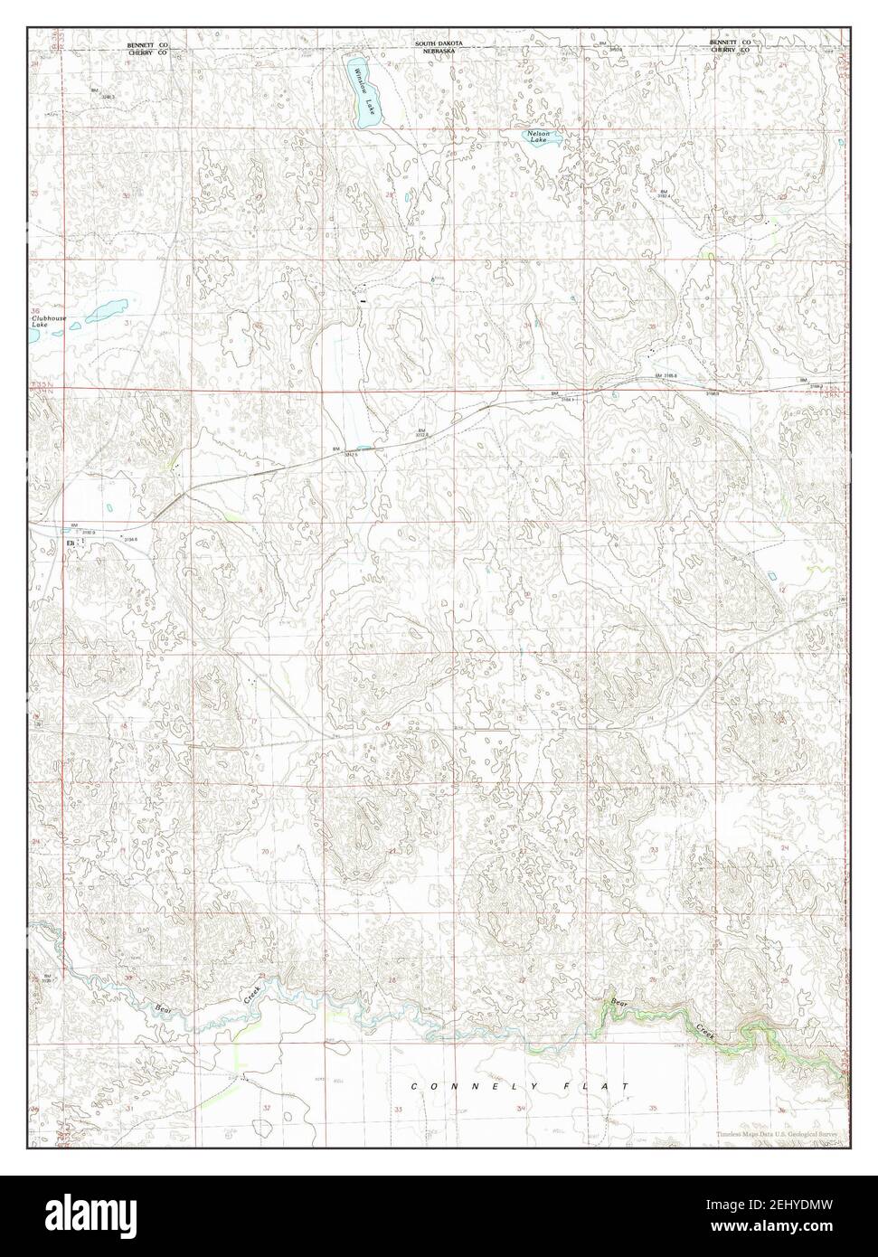 Eli, Nebraska, map 1985, 1:24000, United States of America by Timeless ...