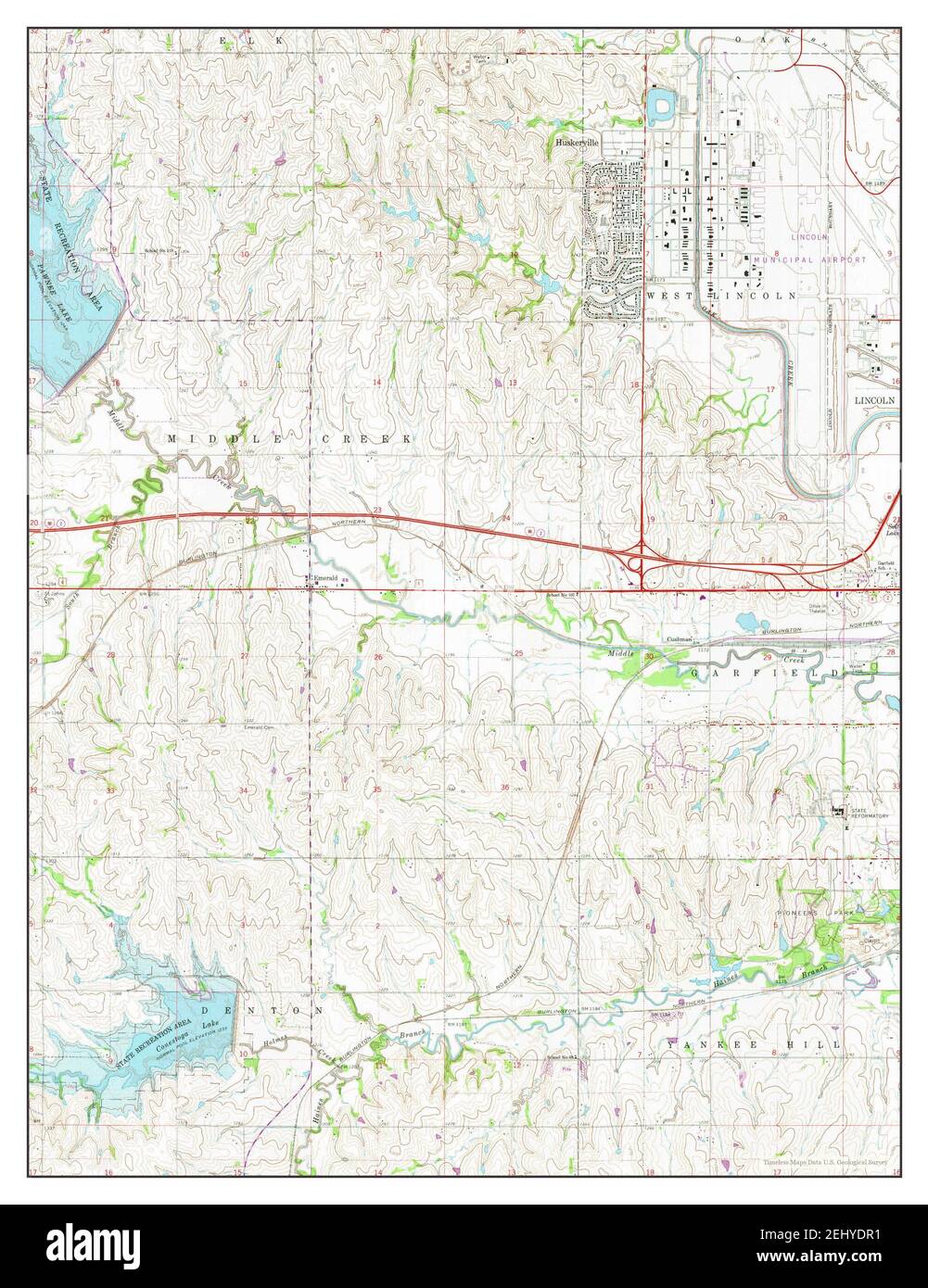 Emerald, Nebraska, map 1964, 1:24000, United States of America by ...