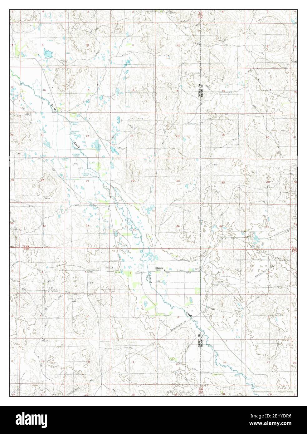 Elsmere map hi-res stock photography and images - Alamy