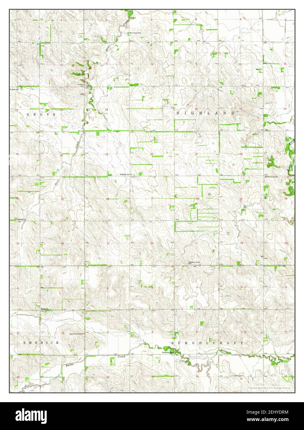 Emerick, Nebraska, map 1963, 1:24000, United States of America by ...