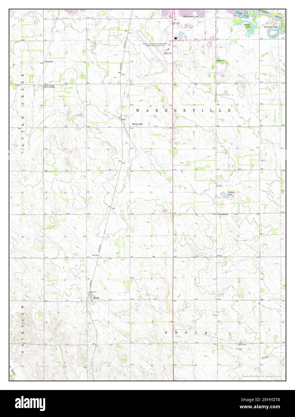 Enola, Nebraska, map 1963, 1:24000, United States of America by ...