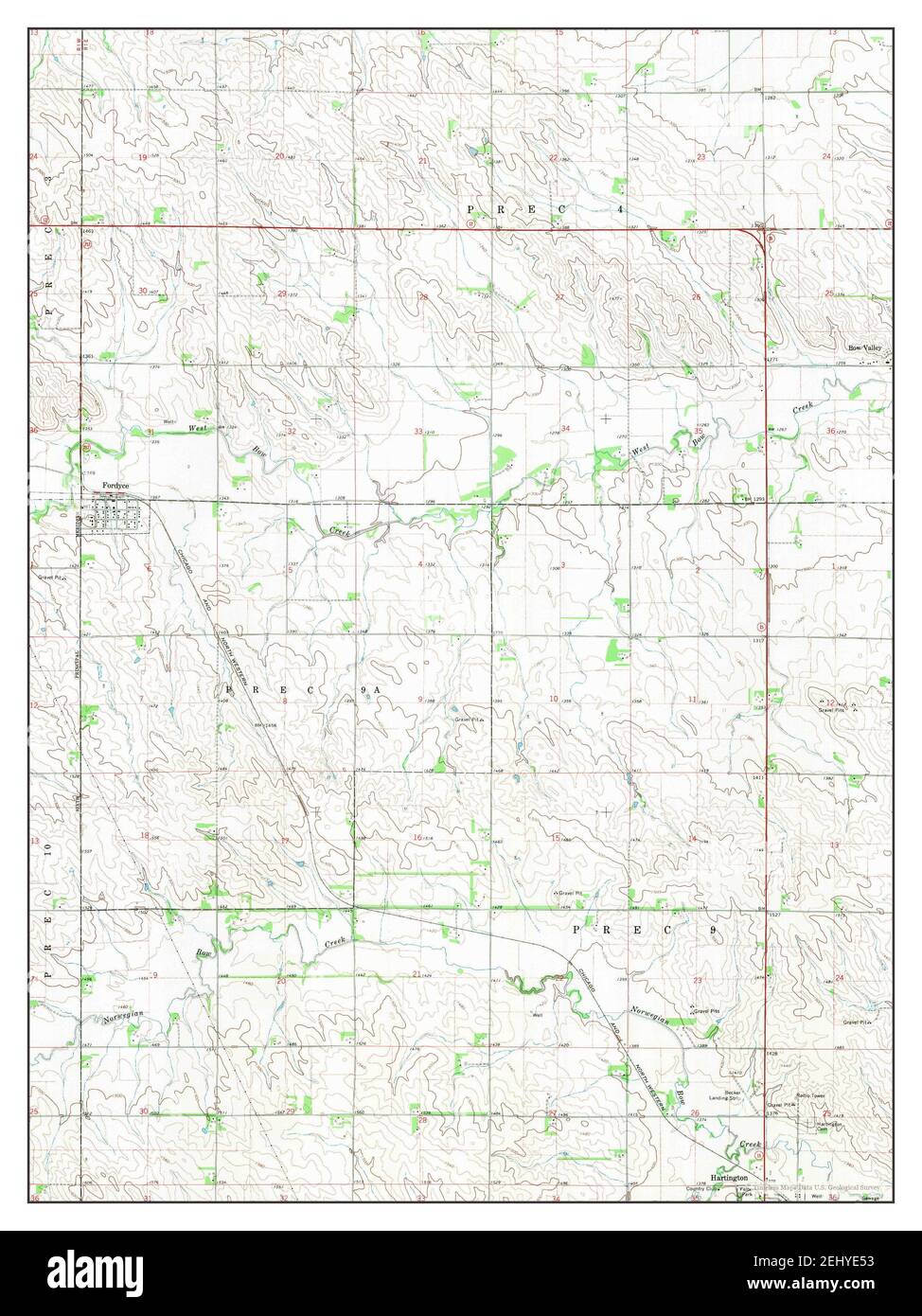 Fordyce, Nebraska, map 1968, 1:24000, United States of America by ...
