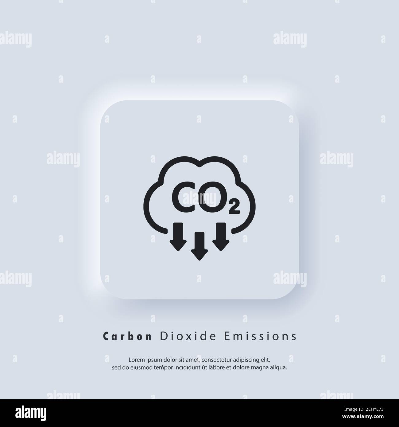 Co2 icon. Carbon Dioxide Emissions icon or logo. co2 emissions. Vector ...