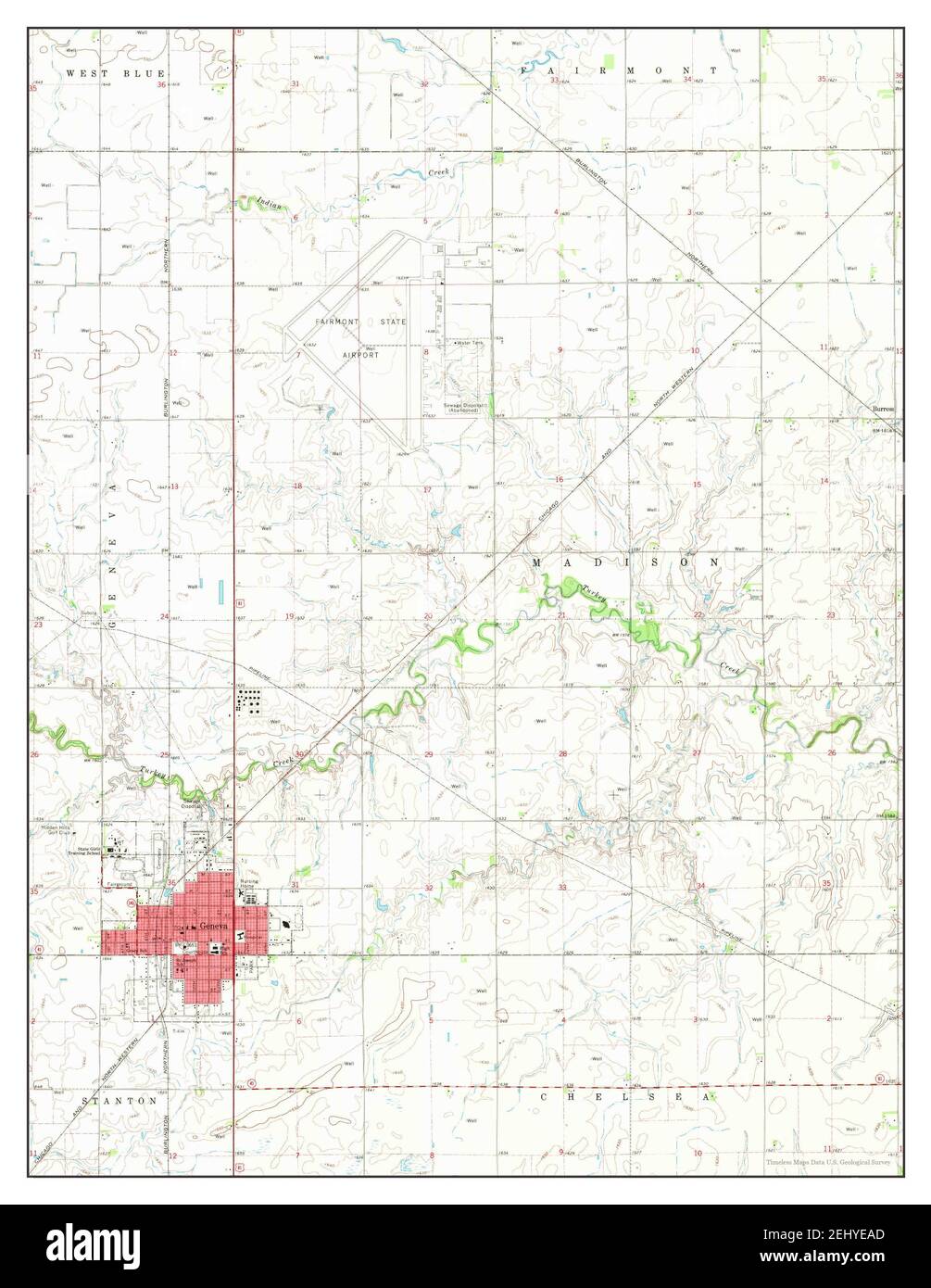 Geneva, Nebraska, map 1969, 1:24000, United States of America by ...