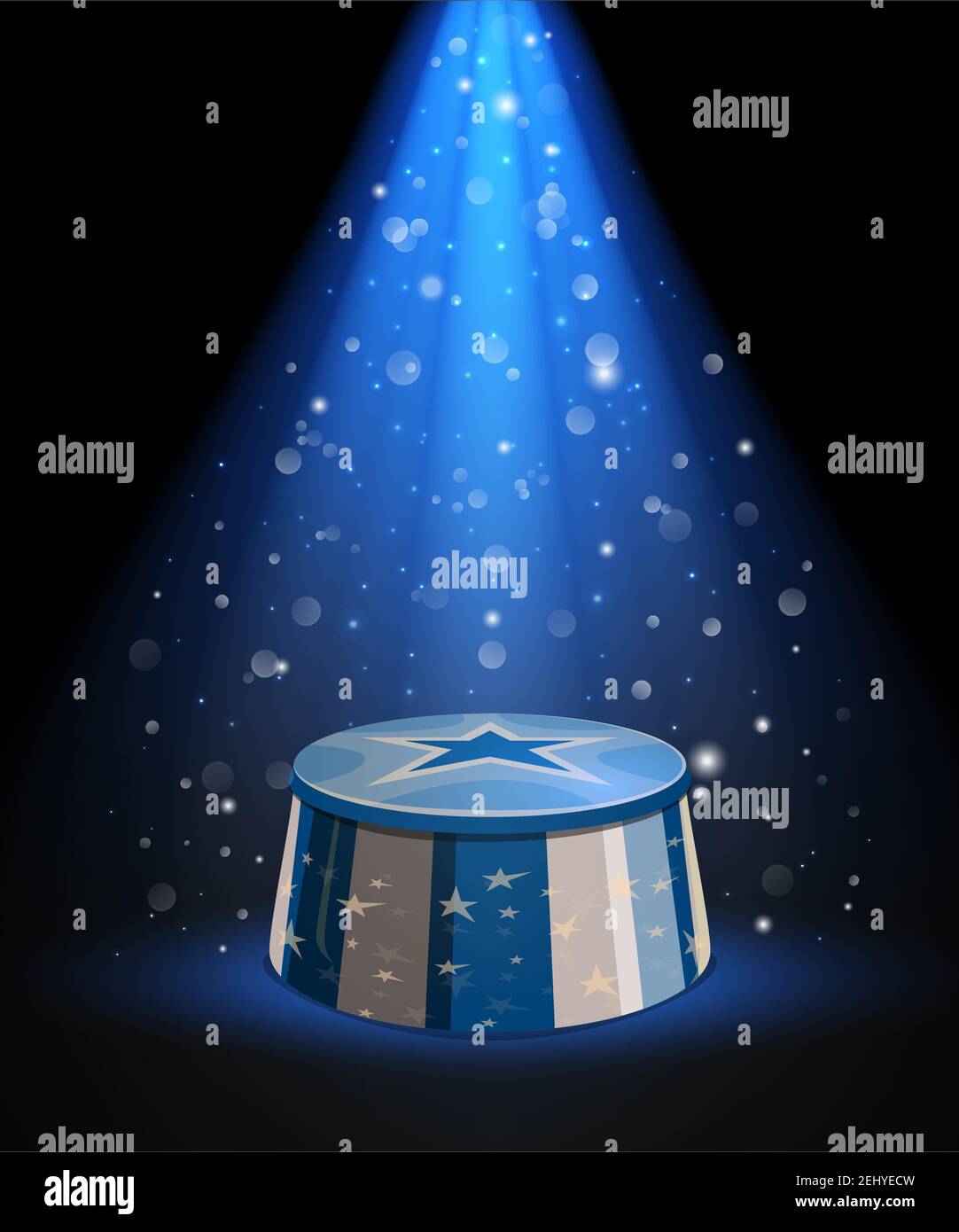 Circus arena stand or top tent stage, vector. Empty platform of ...