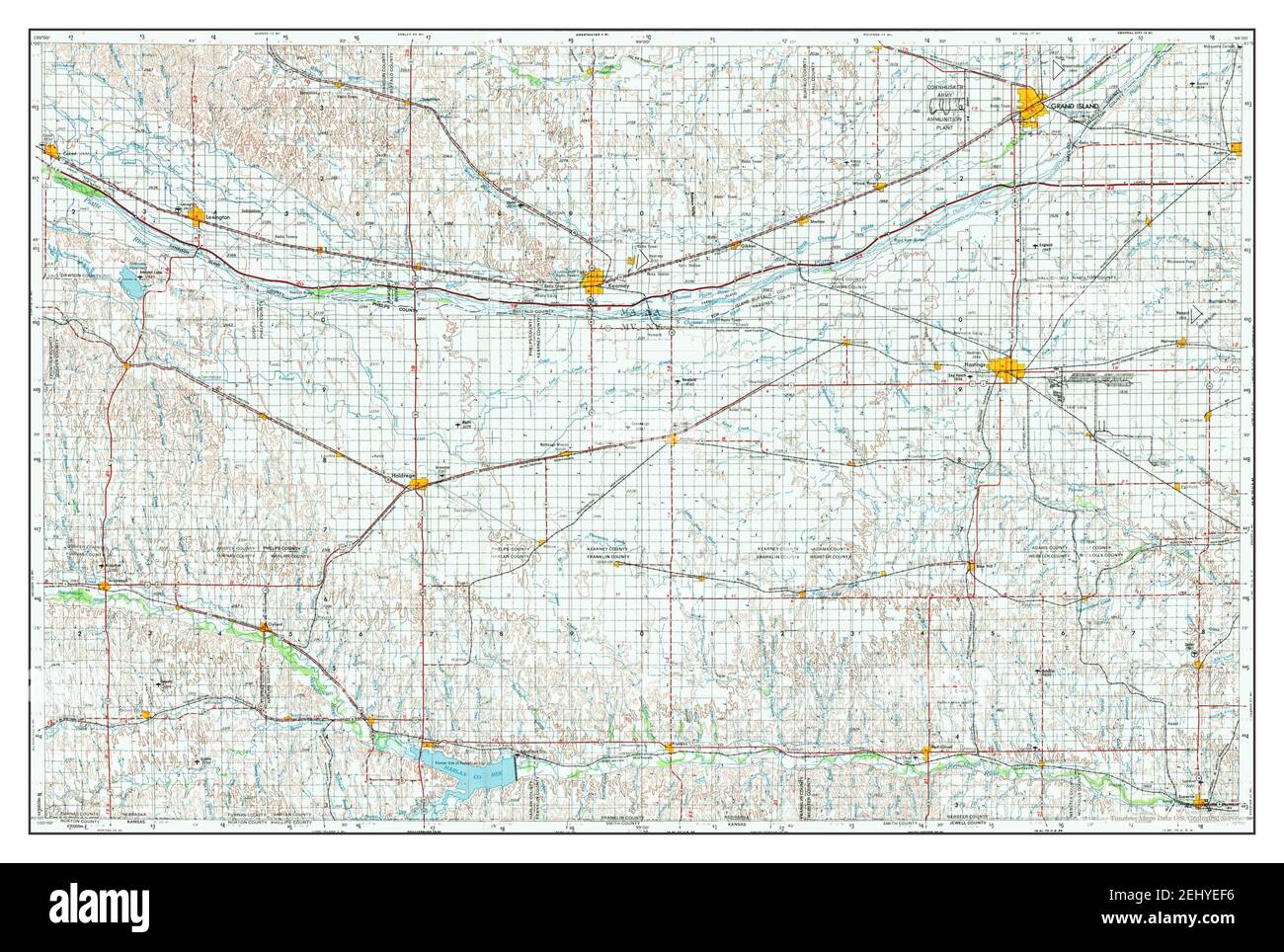 Grand island nebraska map hi-res stock photography and images - Alamy