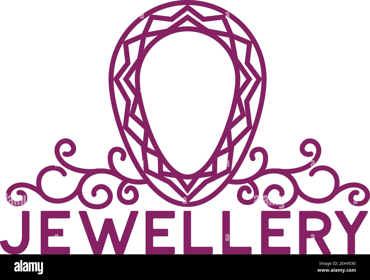 jewelry logo on white background. vector illustration Stock Vector ...