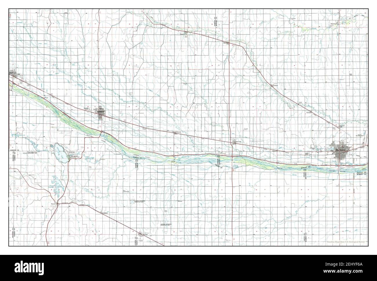 Map of kearney Cut Out Stock Images & Pictures - Alamy