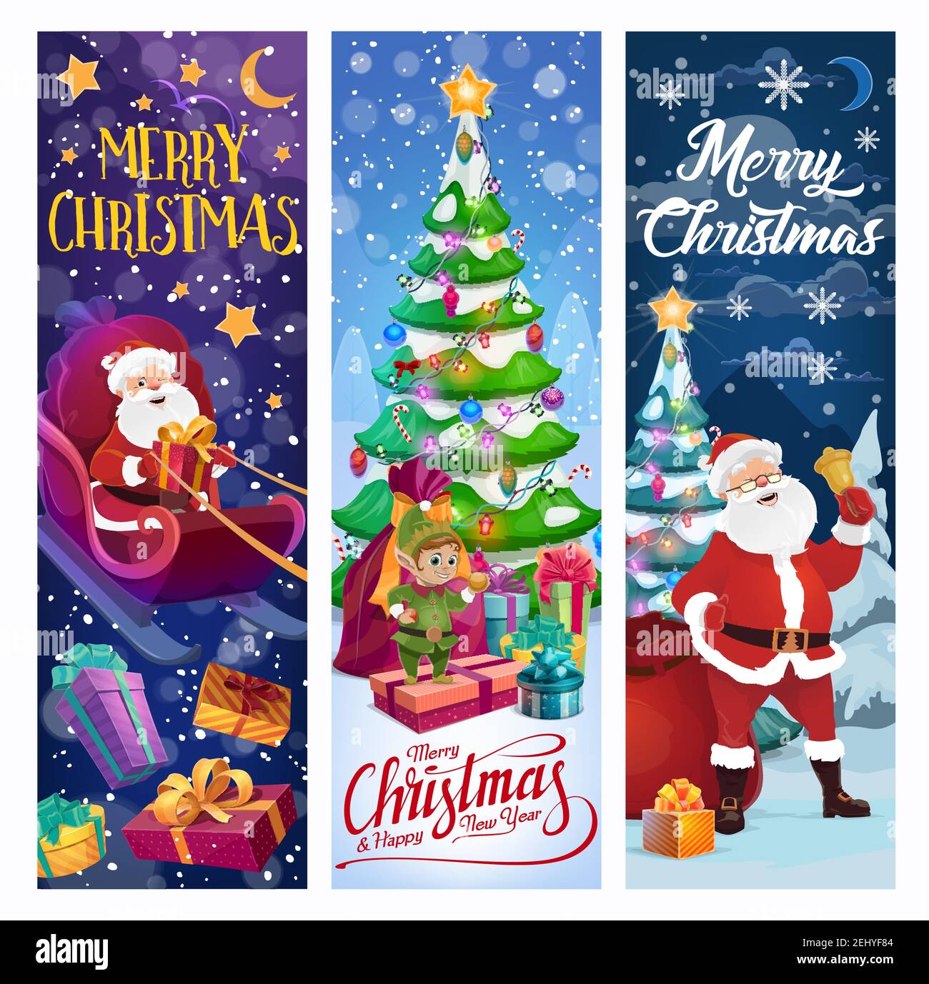 Secret santa cartoon Cut Out Stock Images & Pictures - Alamy