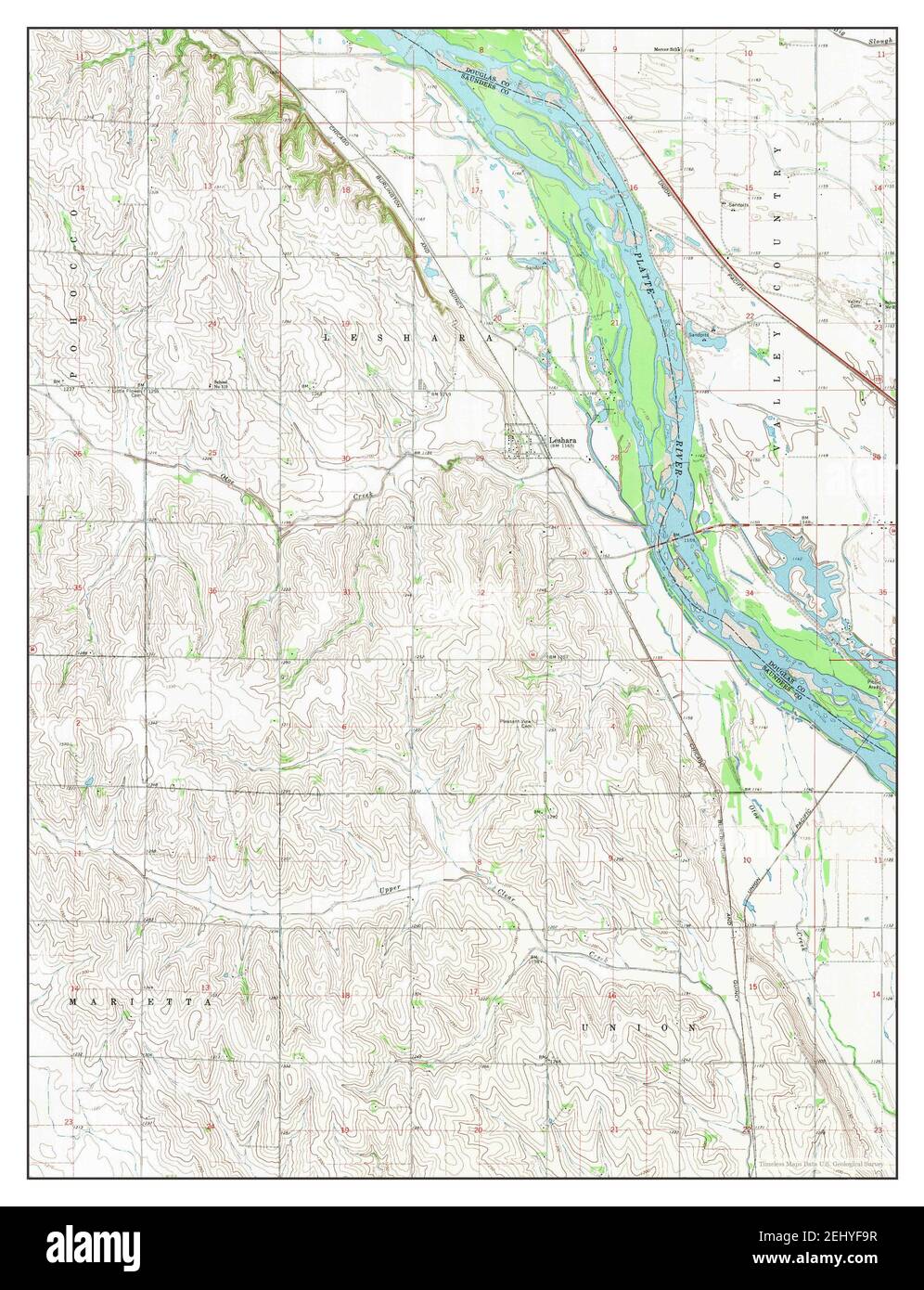 Leshara, Nebraska, map 1968, 1:24000, United States of America by ...