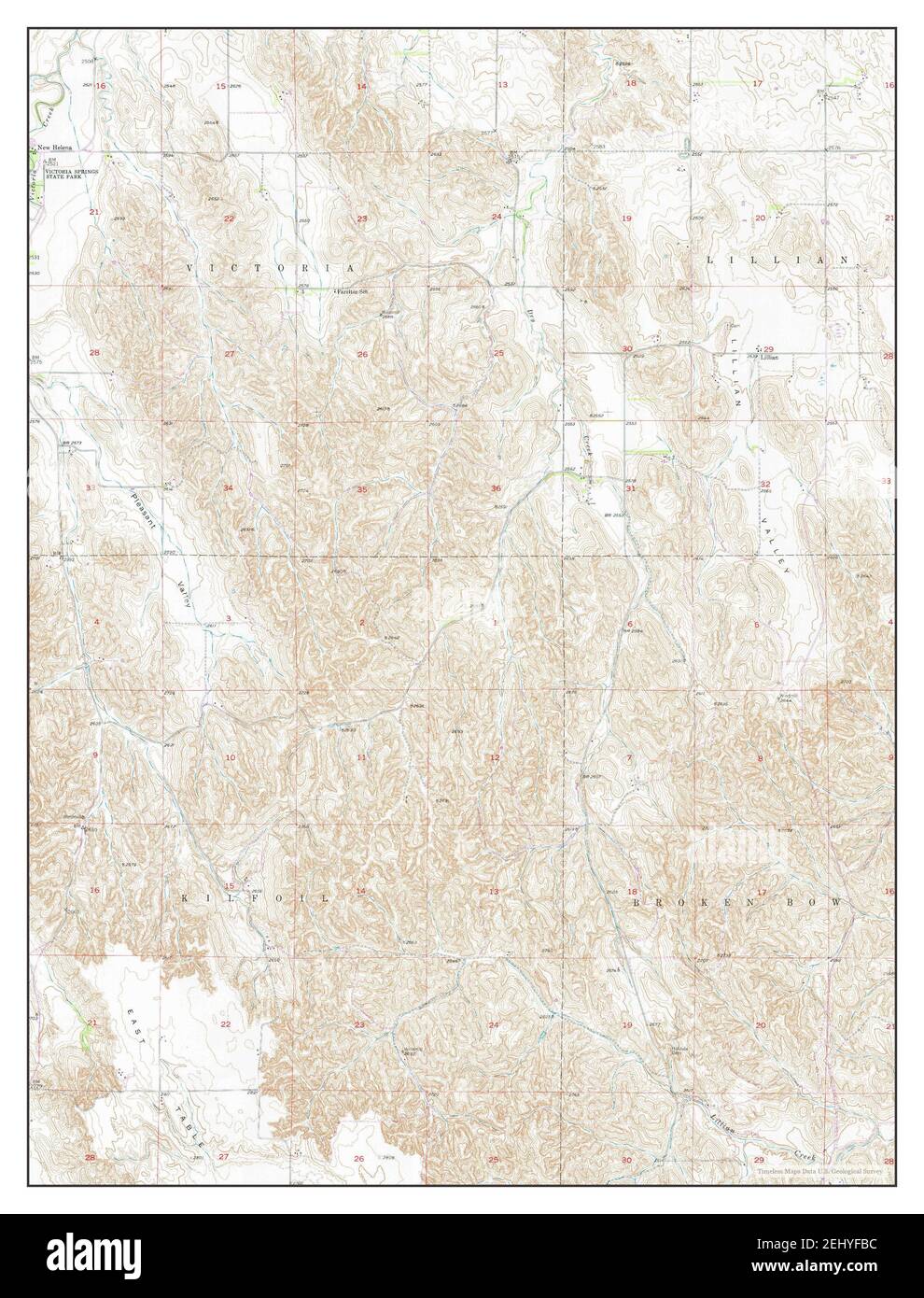 Lillian, Nebraska, map 1951, 1:24000, United States of America by ...