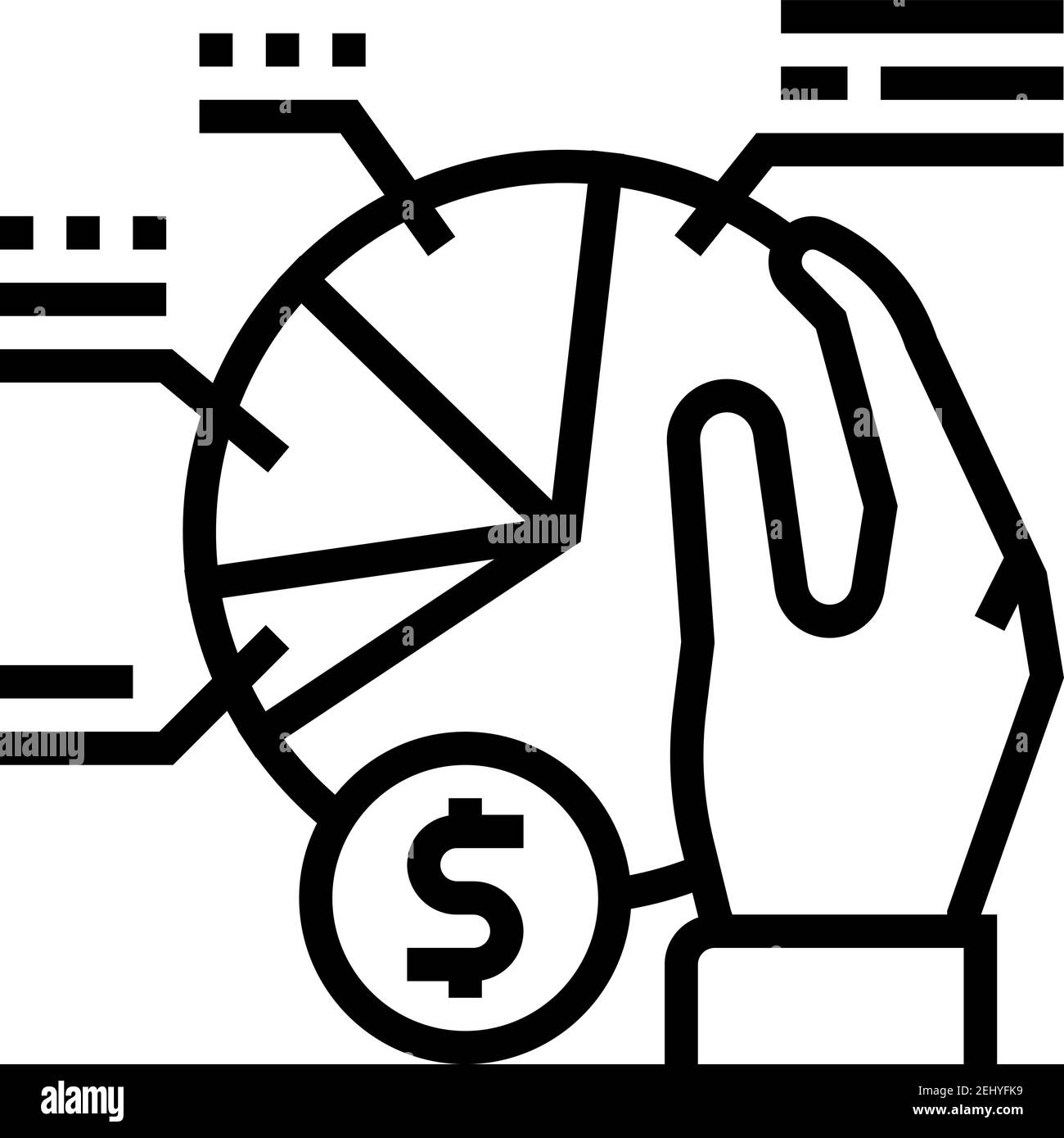 profit share line icon vector illustration Stock Vector Image & Art - Alamy