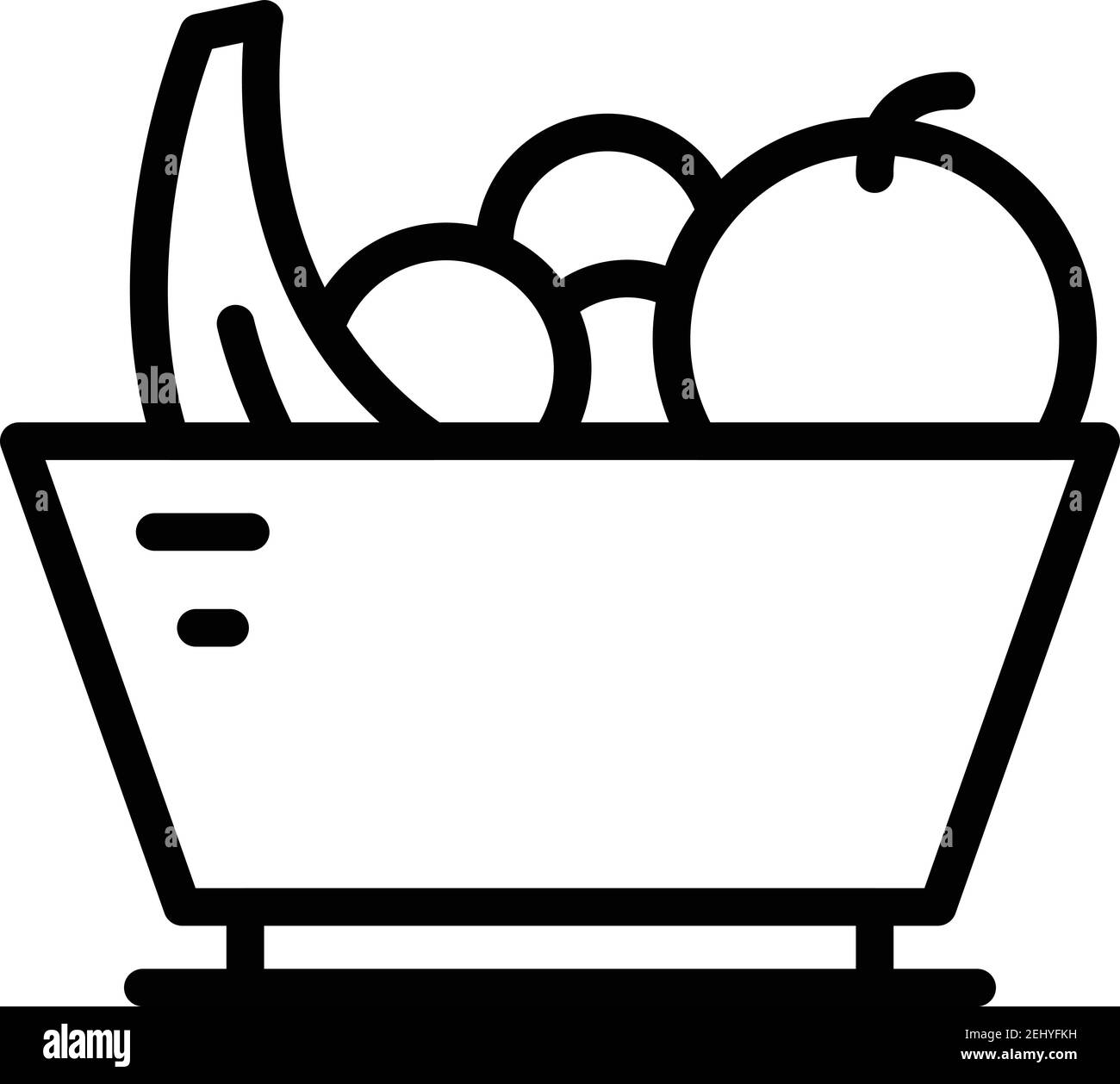 Fruit salad icon. Outline fruit salad vector icon for web design ...