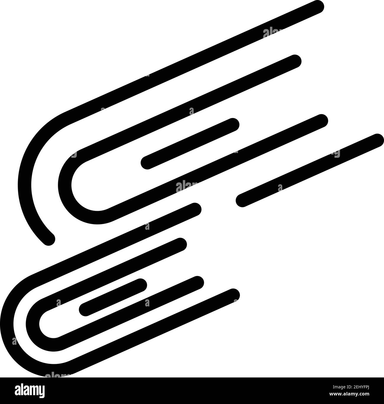 Galaxy asteroids icon. Outline galaxy asteroids vector icon for web ...