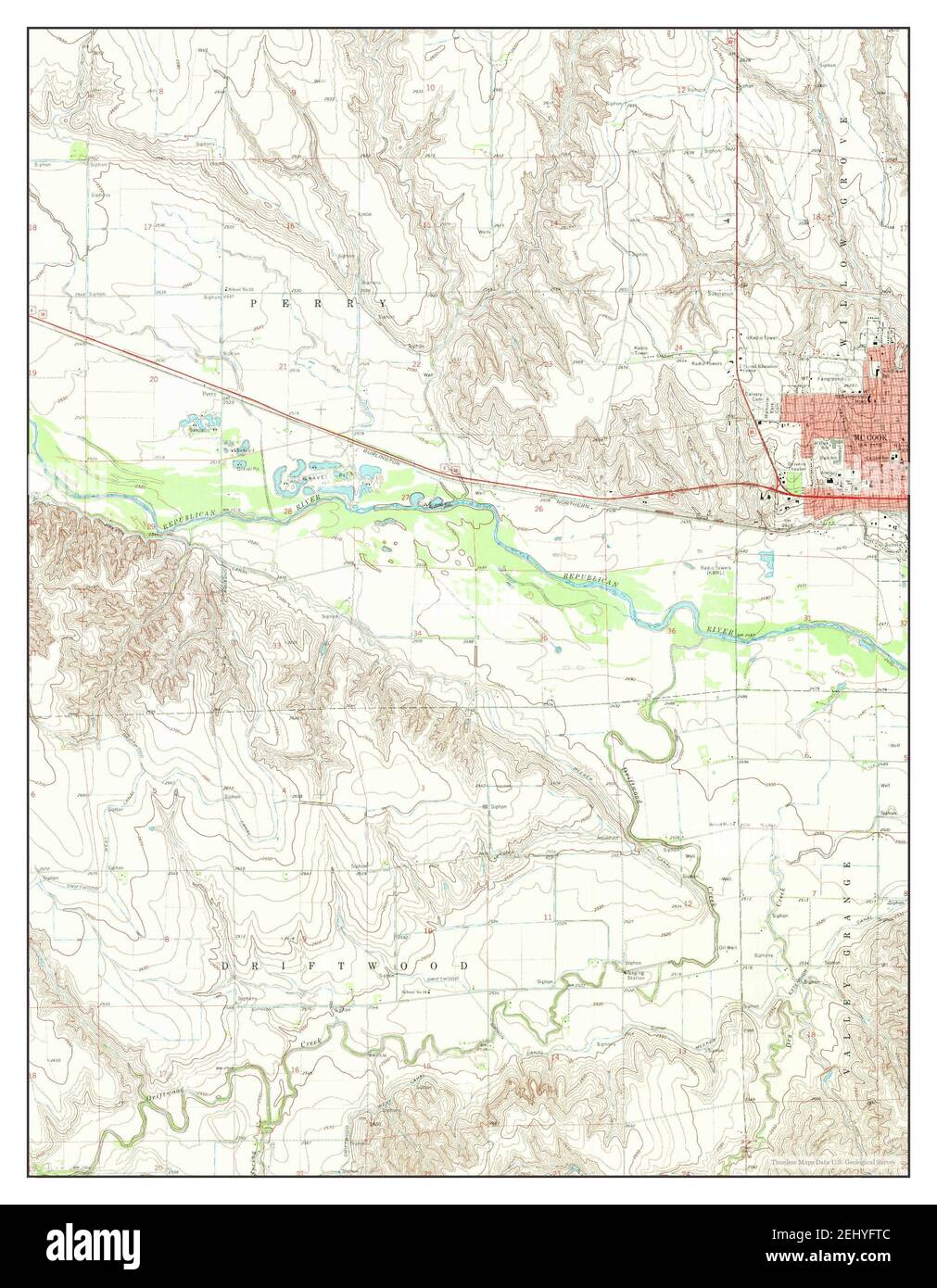Mccook map hi-res stock photography and images - Alamy