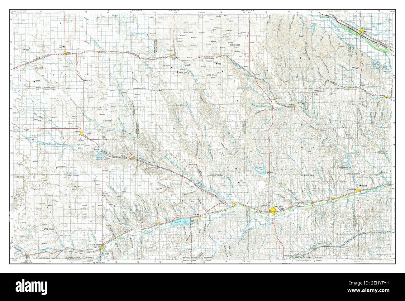 Mccook map hi-res stock photography and images - Alamy