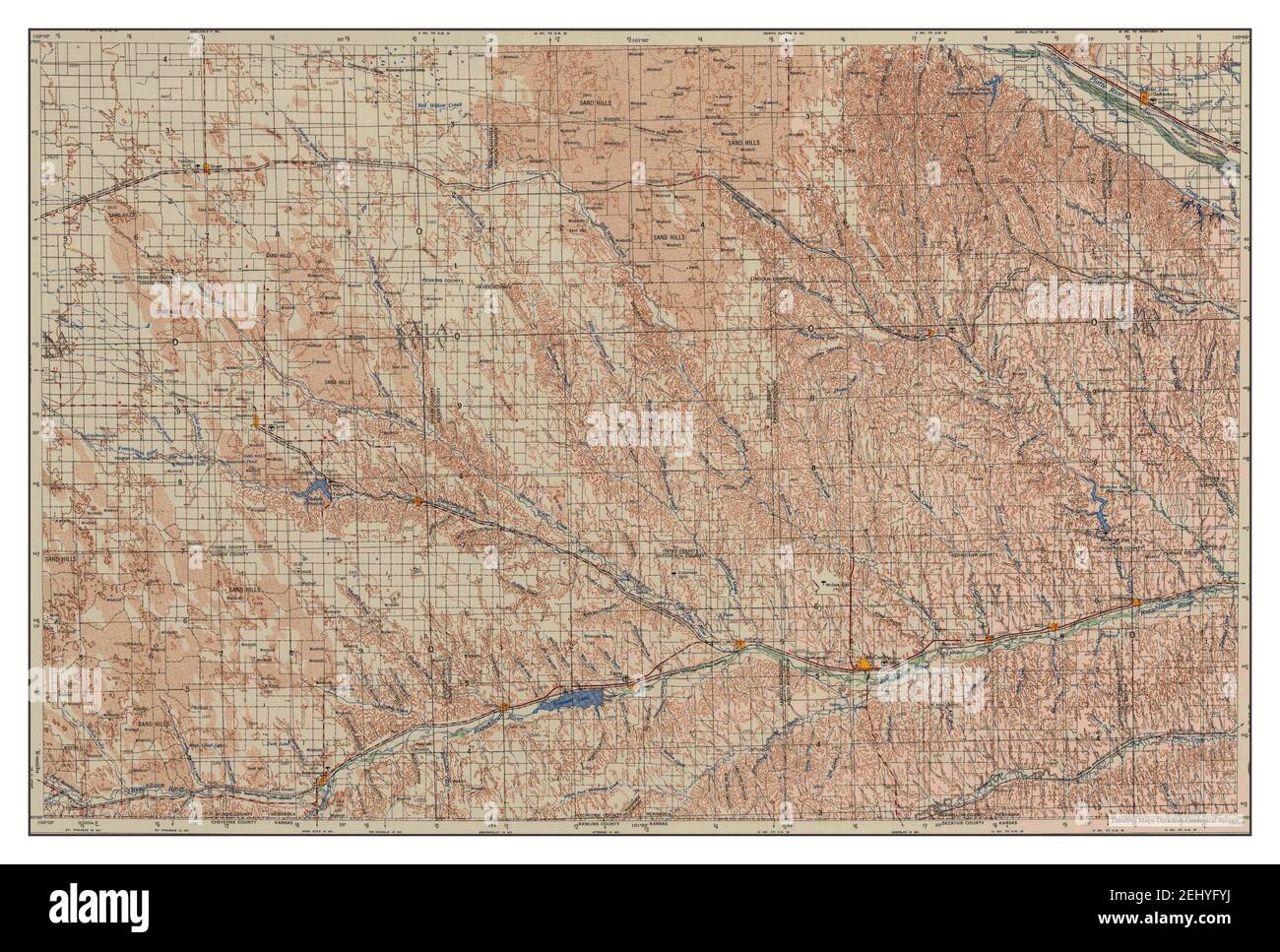 Mccook map hi-res stock photography and images - Alamy