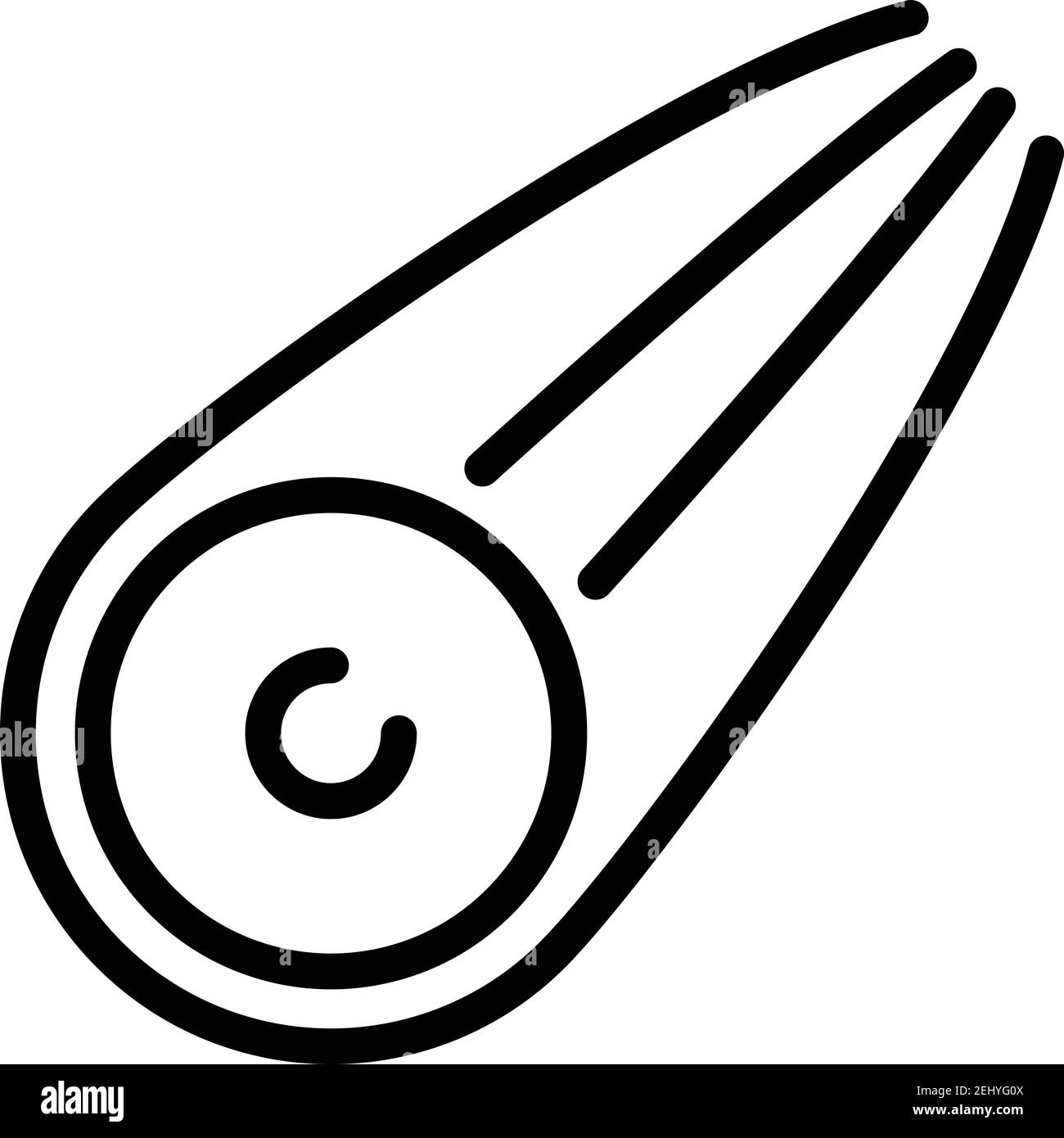 Space asteroid icon. Outline space asteroid vector icon for web design ...