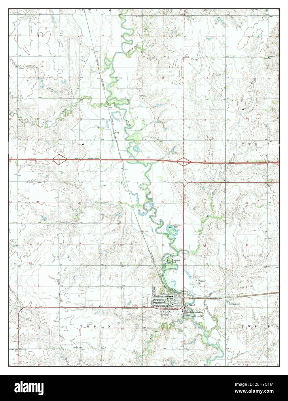Map of milford nebraska hi-res stock photography and images - Alamy