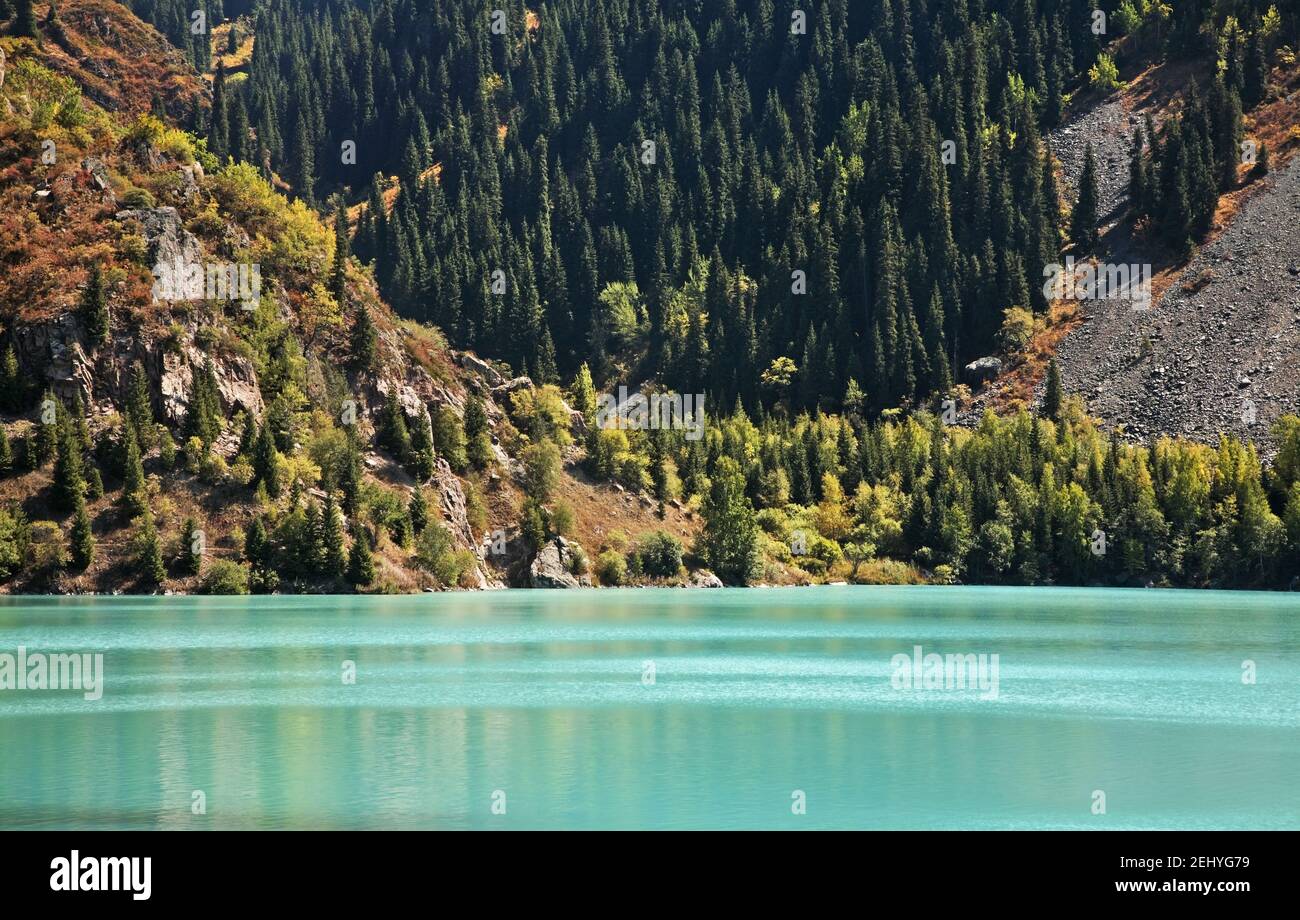 View of Lake Issyk in Kazakhstan Stock Photo - Alamy