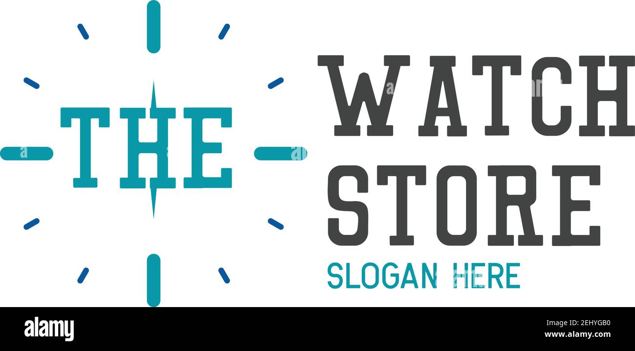 watch store logo on white background. vector illustration Stock Vector ...