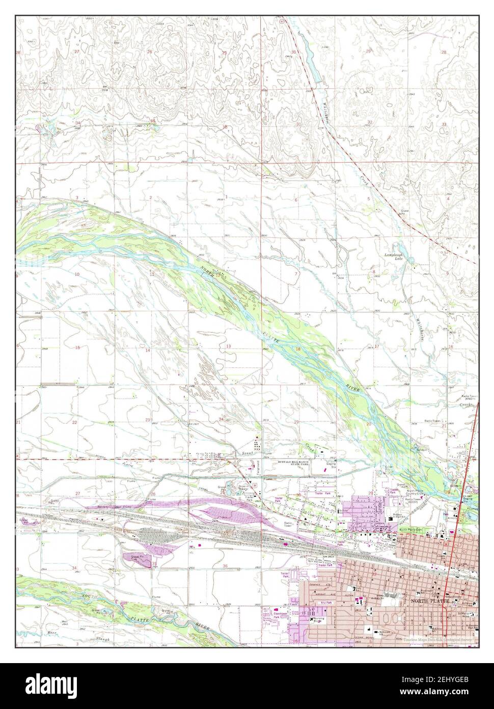 Map of north platte hi-res stock photography and images - Alamy