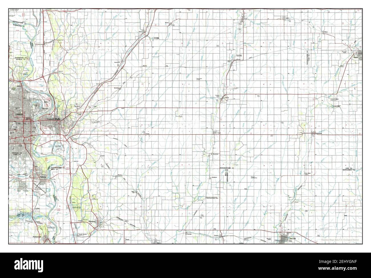 Omaha map vintage hi-res stock photography and images - Alamy