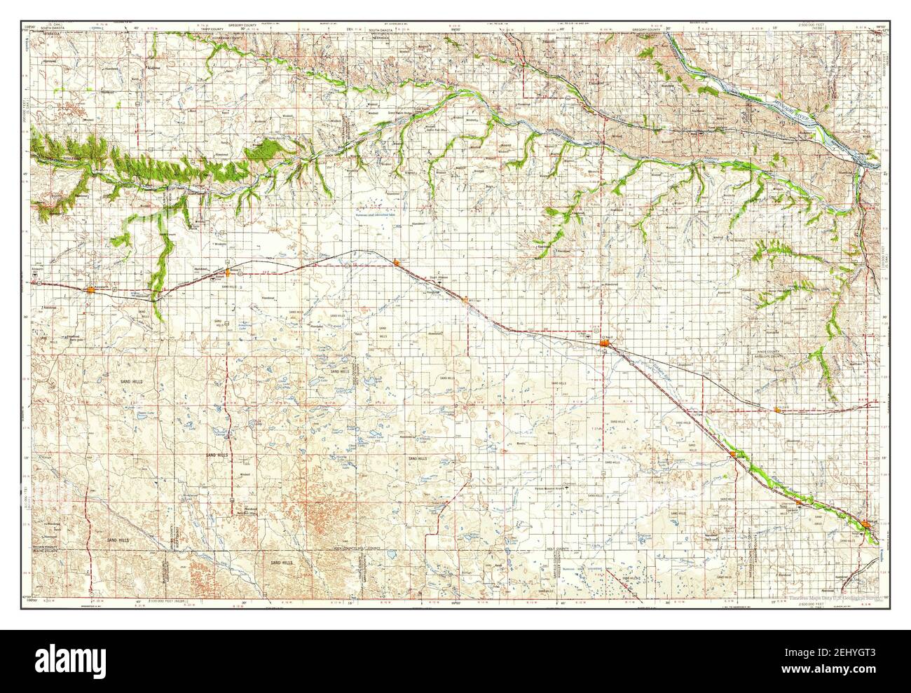 Map of oneill hi-res stock photography and images - Alamy