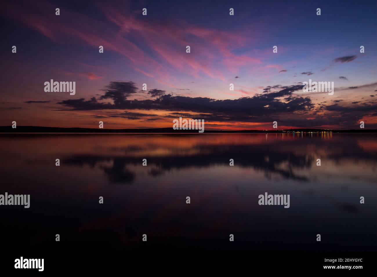 Sky pink cloud reflection clouds hi-res stock photography and images ...
