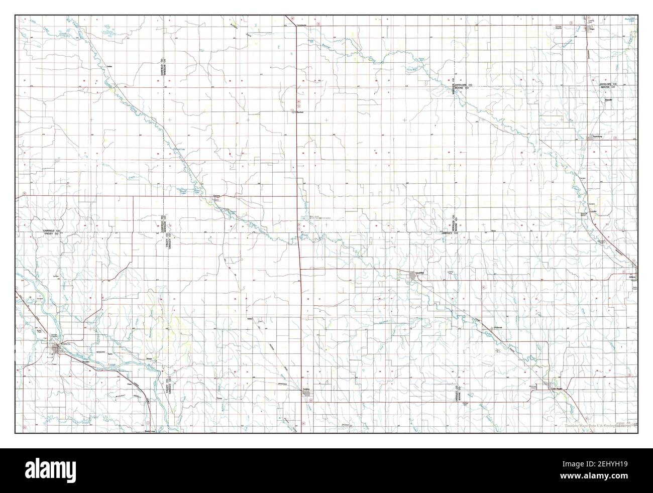 Ord, Nebraska, map 1985, 1:100000, United States of America by Timeless ...
