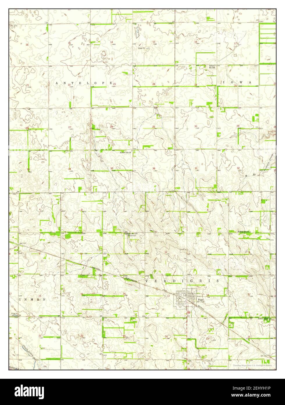 Old map of nebraska Cut Out Stock Images & Pictures - Alamy