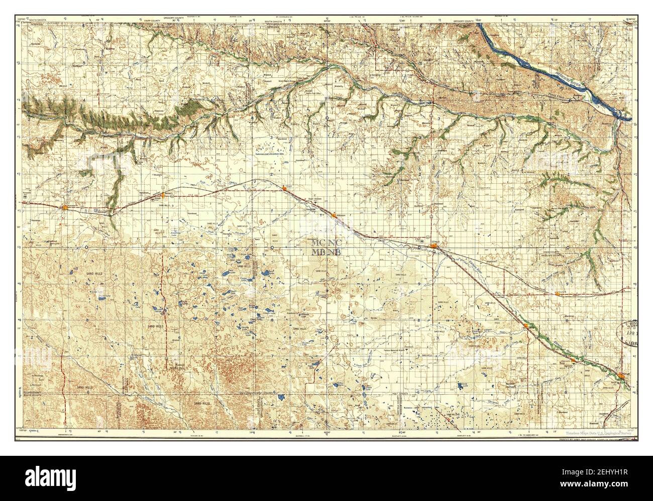 Map of oneill hi-res stock photography and images - Alamy