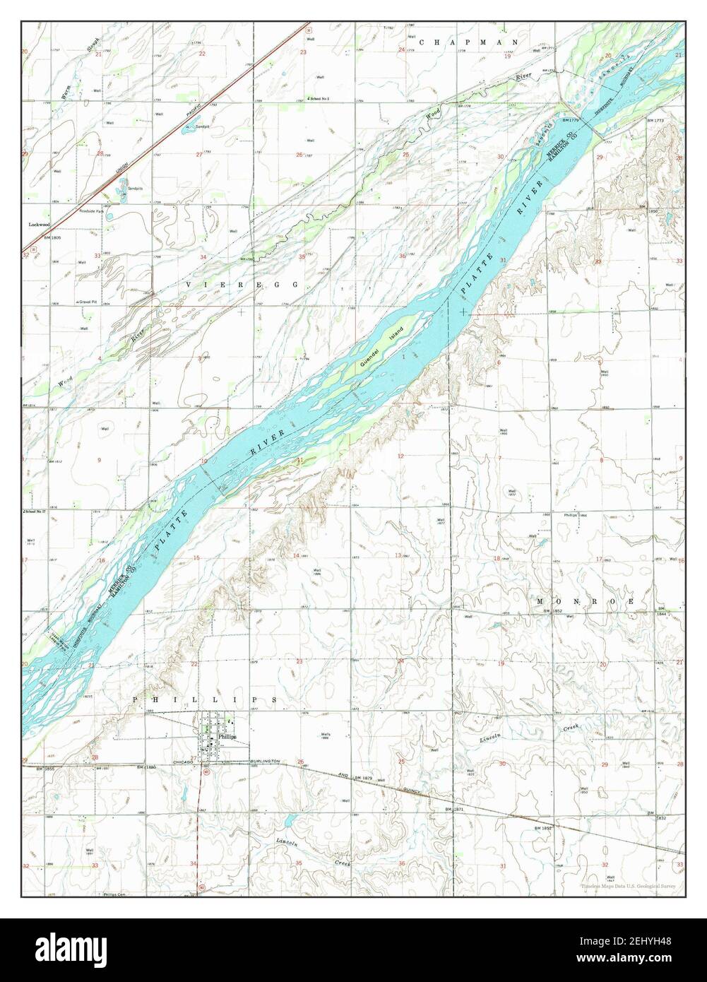 Phillips, Nebraska, map 1962, 1:24000, United States of America by ...