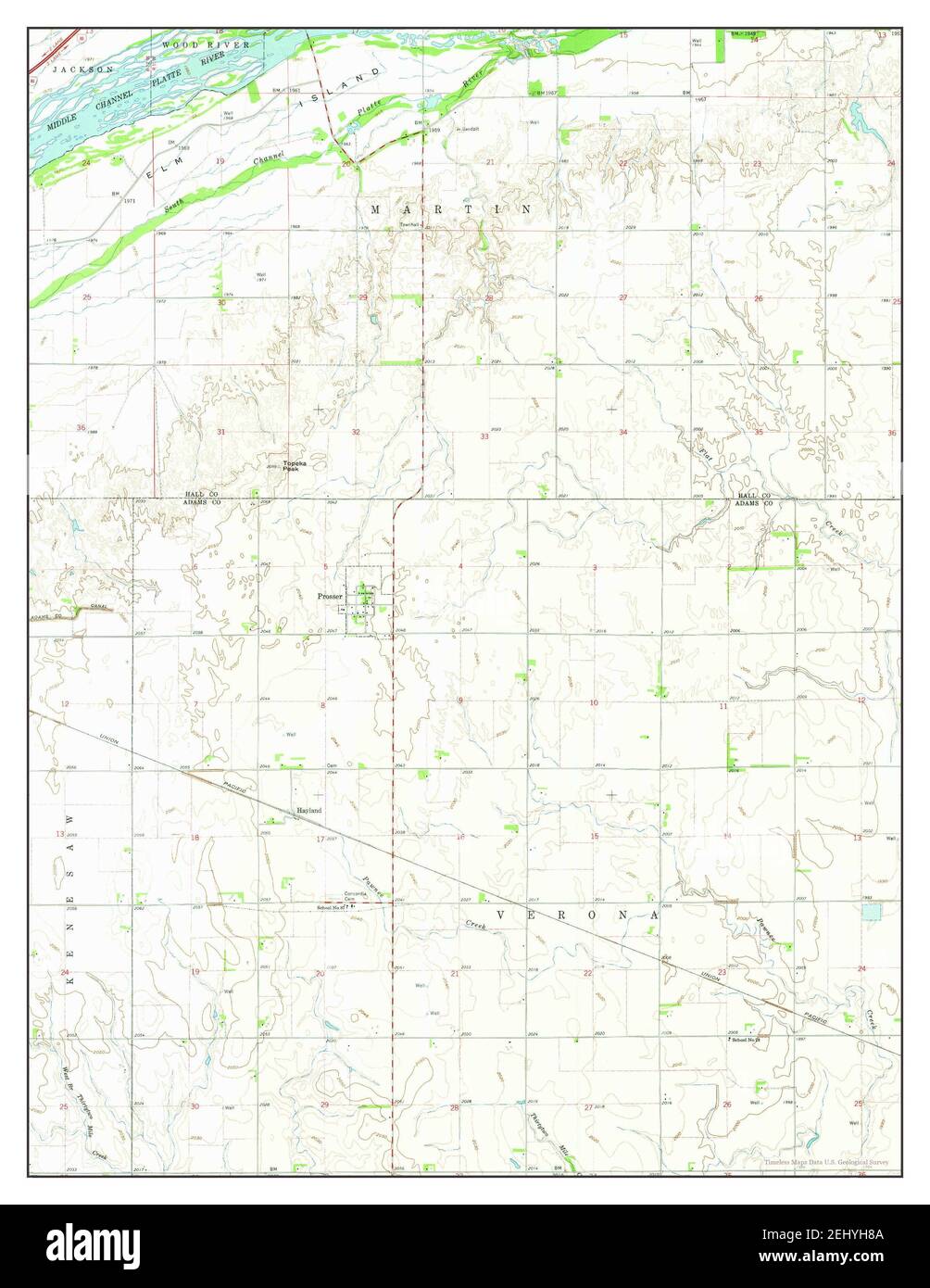 Map of prosser hi-res stock photography and images - Alamy