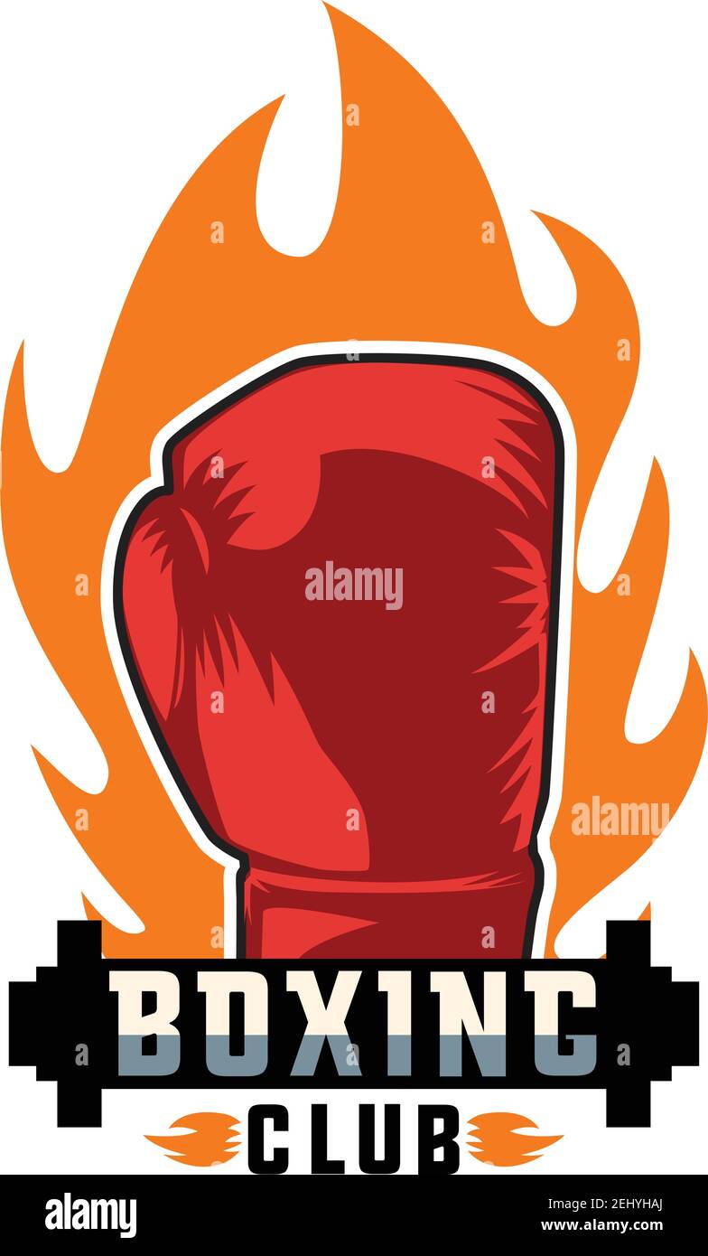 boxing logo on white background, vector illustration Stock Vector Image ...