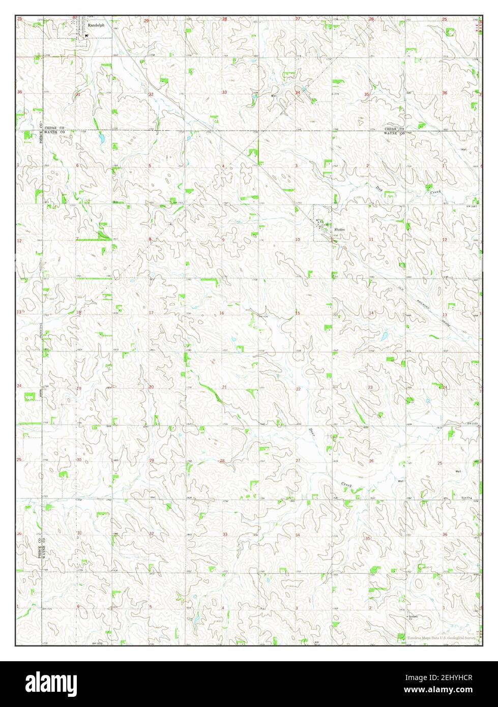 Randolph nebraska map Cut Out Stock Images & Pictures - Alamy