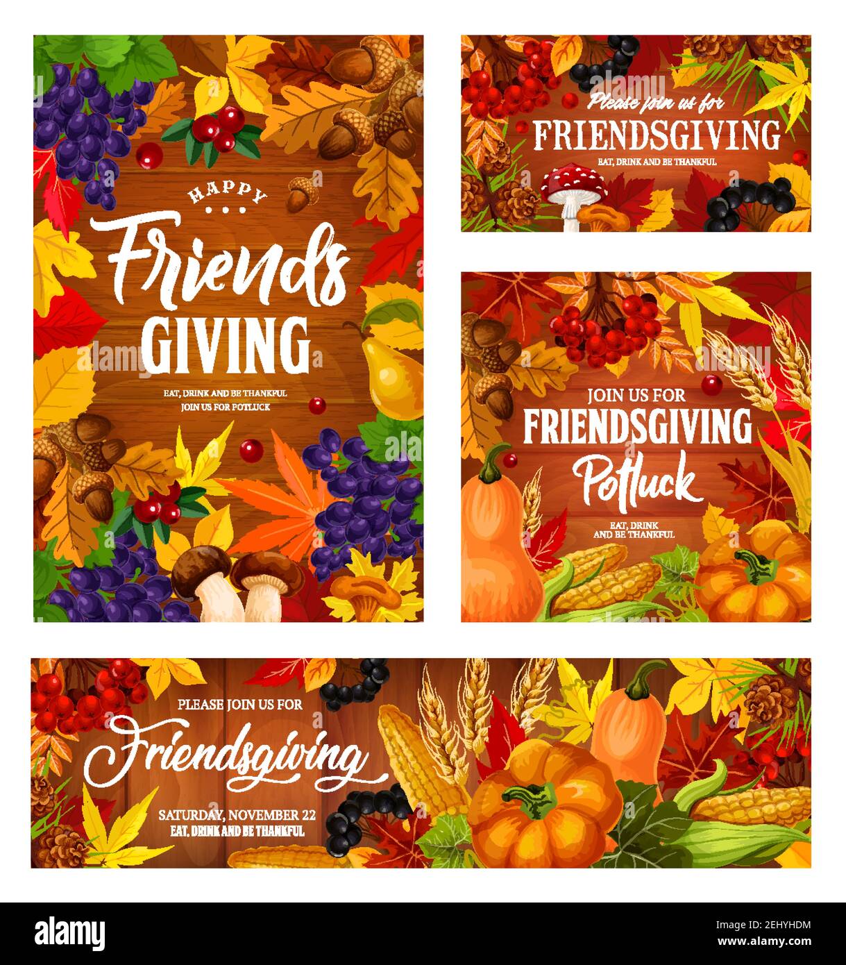Happy Friendsgiving Day High Resolution Stock Photography and Images ...