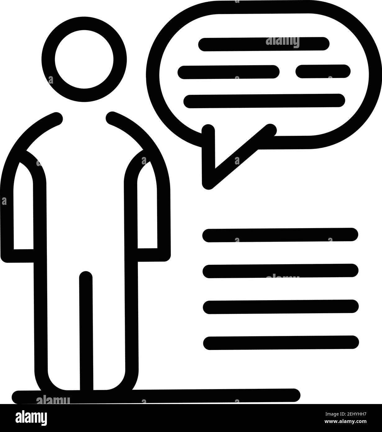 Man dislike icon. Outline man dislike vector icon for web design ...