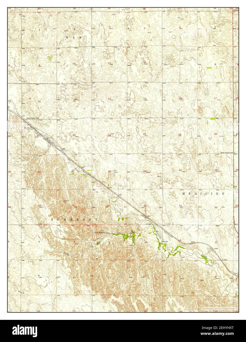 Somerset, Nebraska, map 1956, 1:24000, United States of America by ...