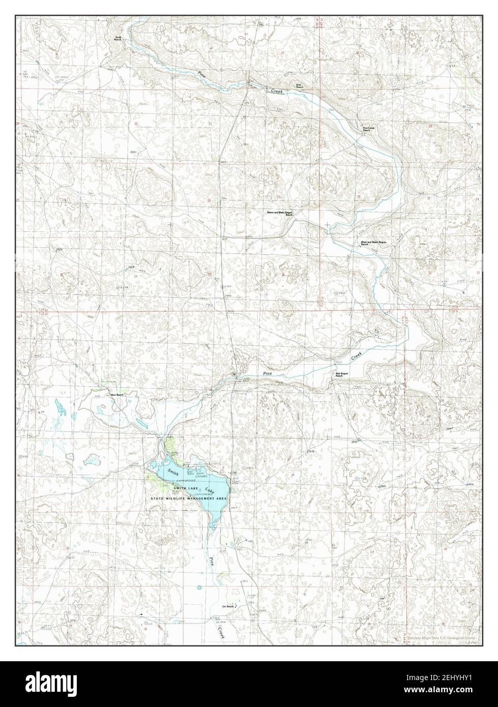 Smith Lake, Nebraska, map 1989, 1:24000, United States of America by ...
