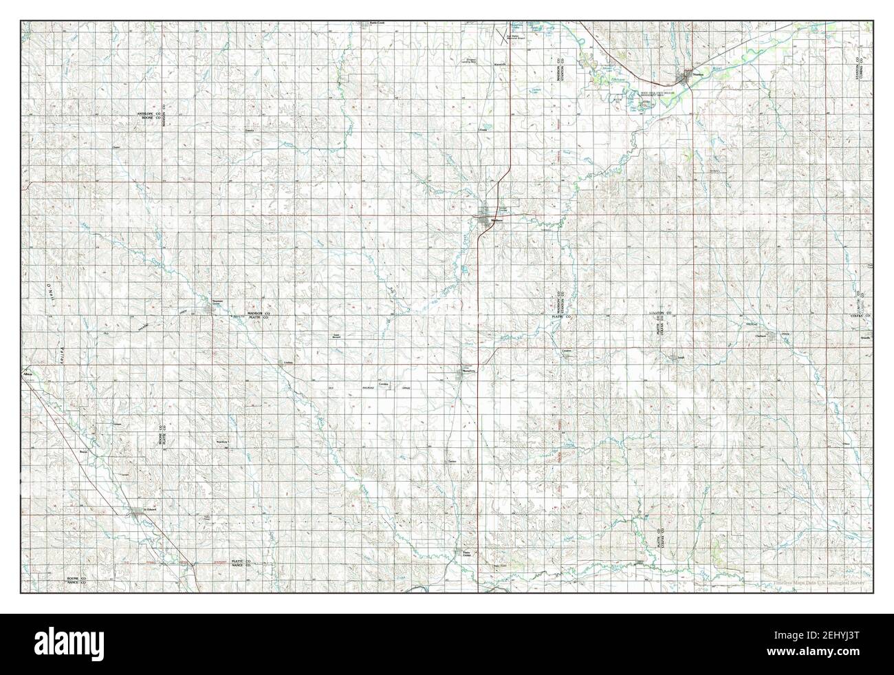 Map of stanton nebraska hi-res stock photography and images - Alamy
