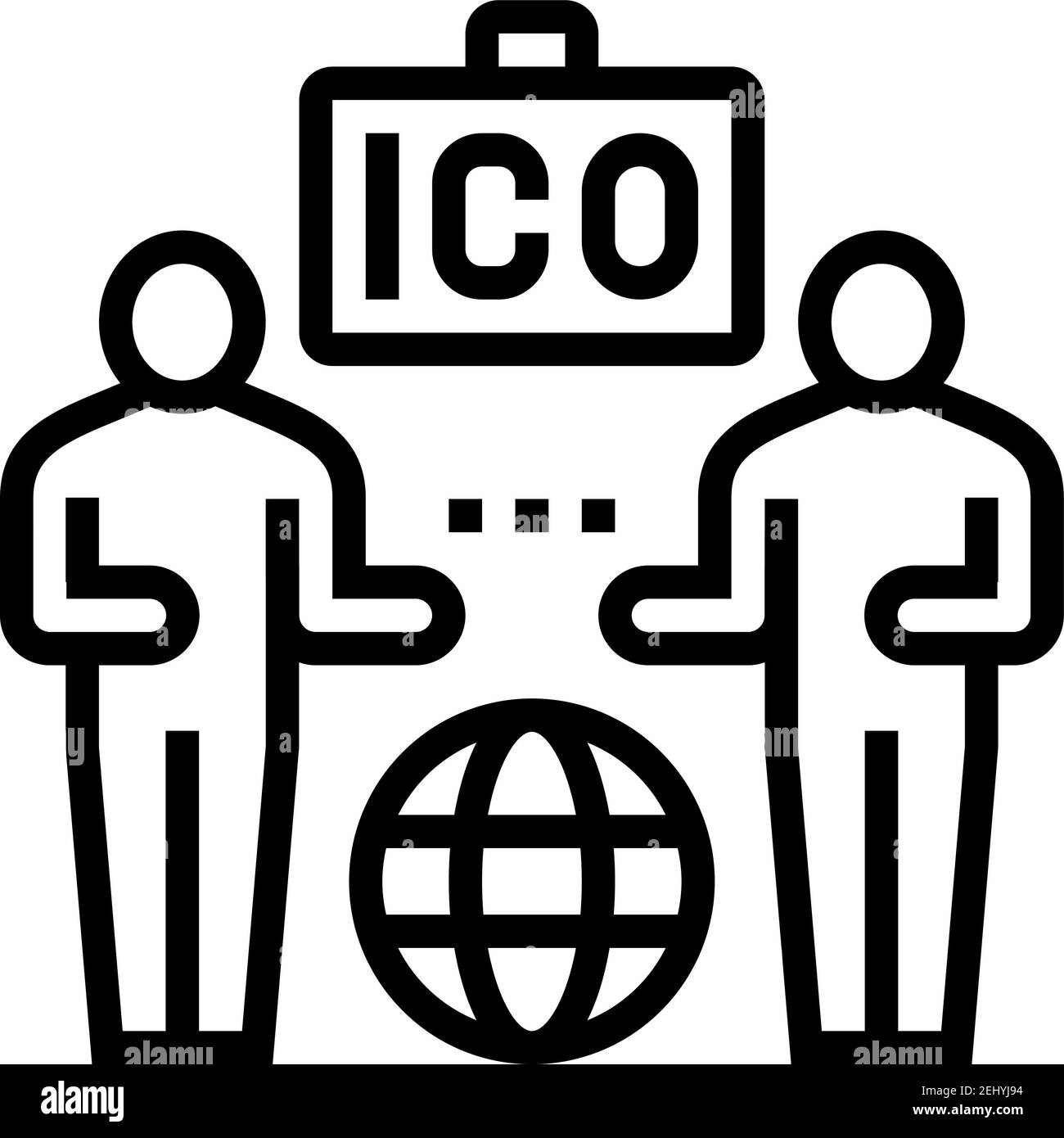 investors ico line icon vector illustration Stock Vector Image & Art ...